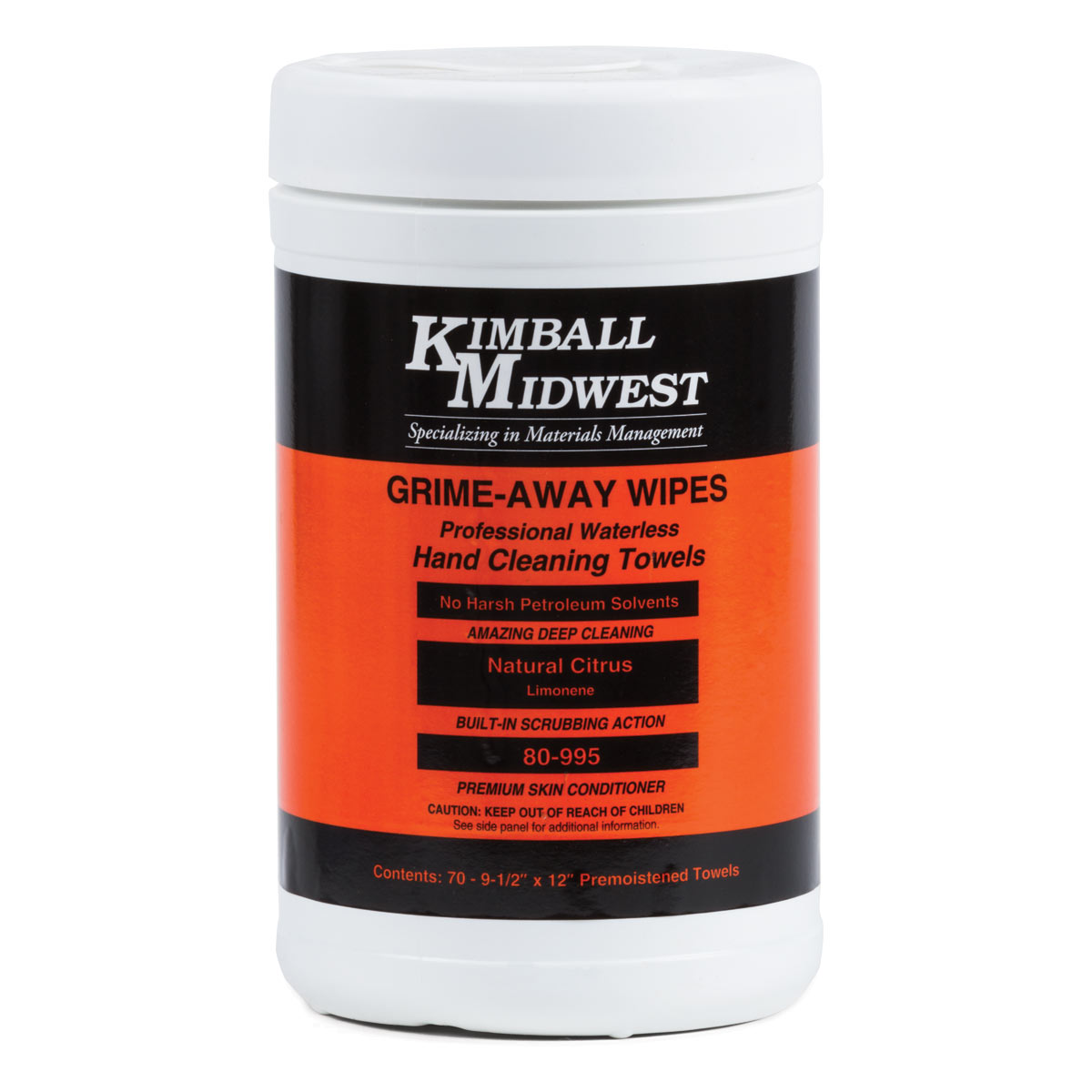 Grime-Away Citrus Wipes - Bulk - Kimball Midwest
