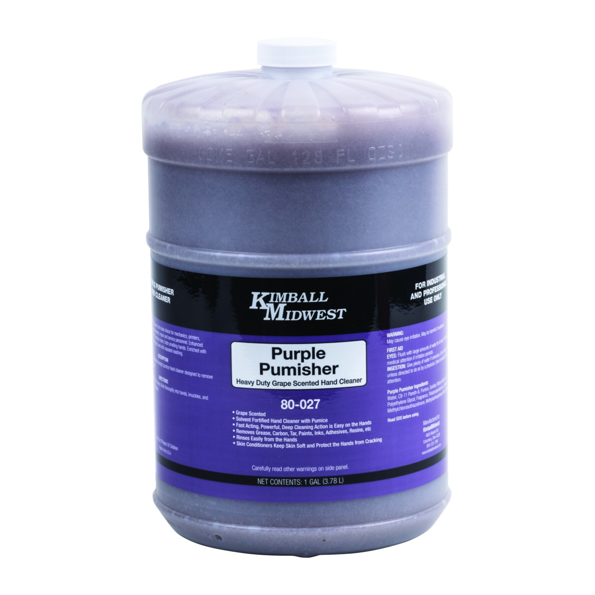 Purple Pumisher Hand Cleaner - 1 gal - Case - Kimball Midwest