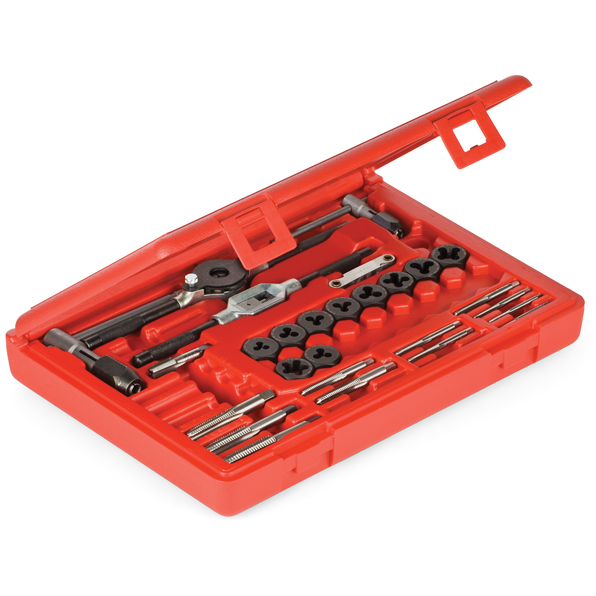 Plug Tap & Die Set (#4 - 1/2 USS, 10-32 SAE & 1/8 NPT) - Kimball Midwest