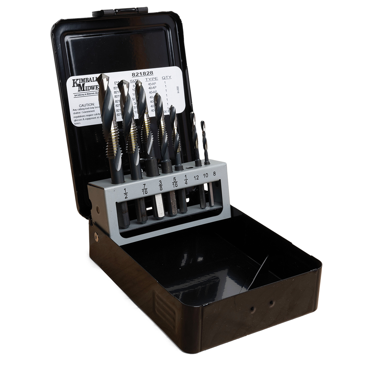 7 Piece Power-Tap 3 Set (8-32 thru 1/2-13) - Kimball Midwest