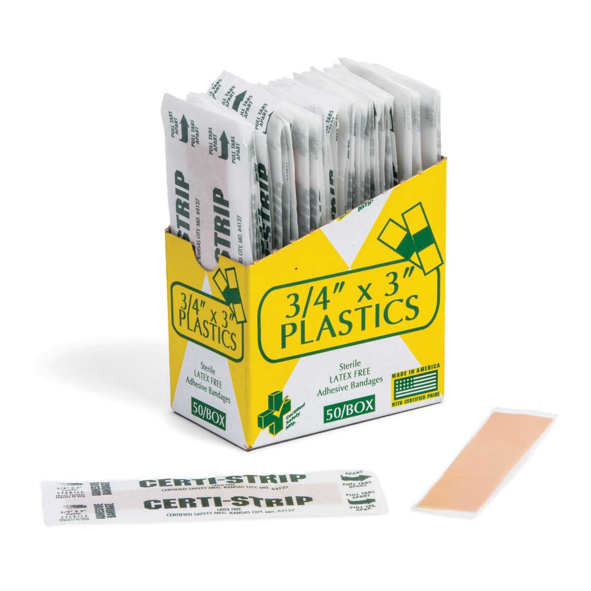 3/4” x 3” Plastic Strip Bandages - Kimball Midwest