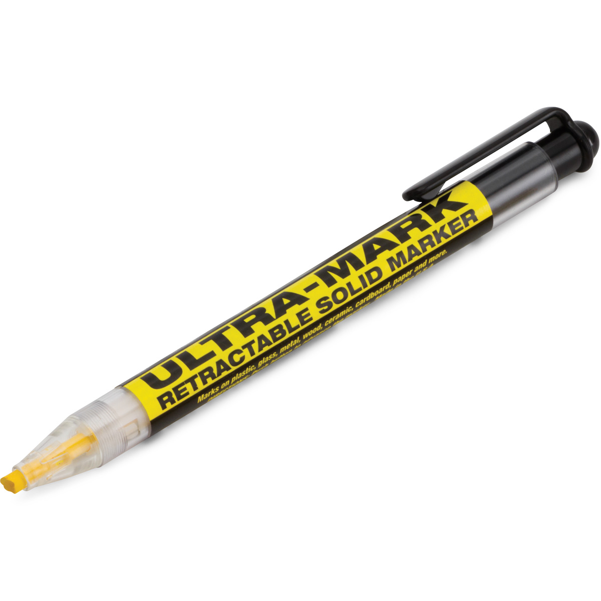 Yellow Ultra-Mark Retractable Solid Marker - Kimball Midwest