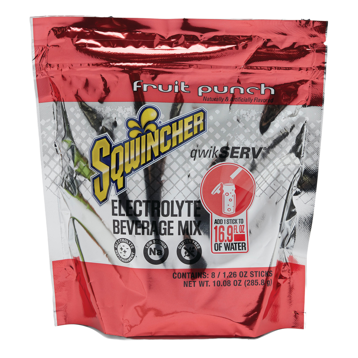 Sqwincher 16.9 oz. Qwik Stick® Fruit Punch Powder - Kimball Midwest