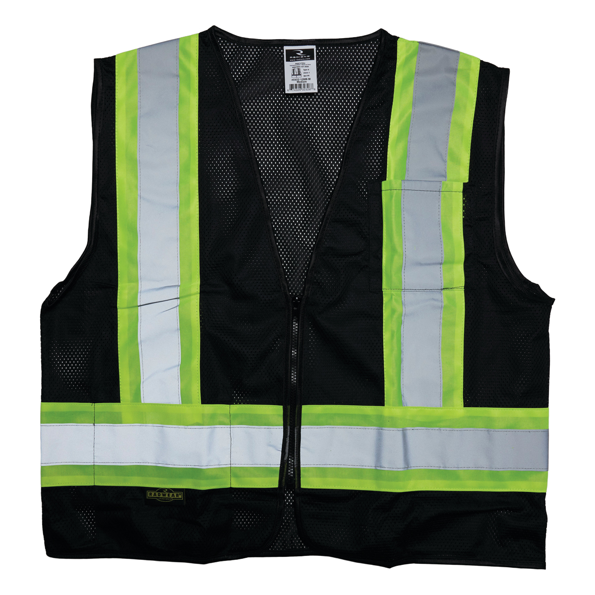 Type O, Class I Black Safety Vest - X-Large - Kimball Midwest
