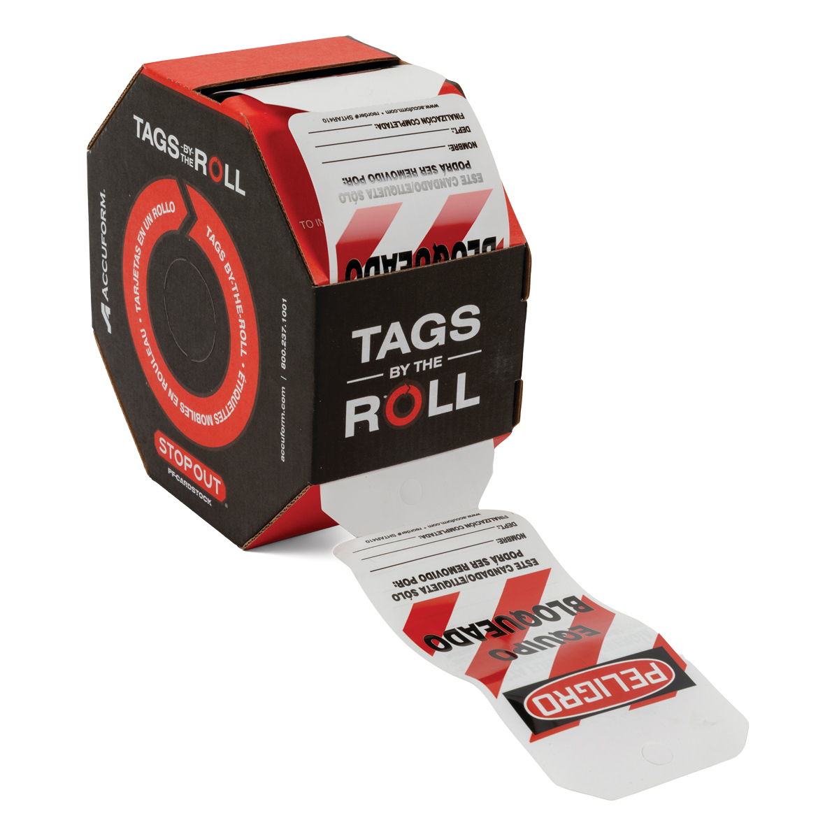 Spanish Lockout Tags by the Roll - Kimball Midwest