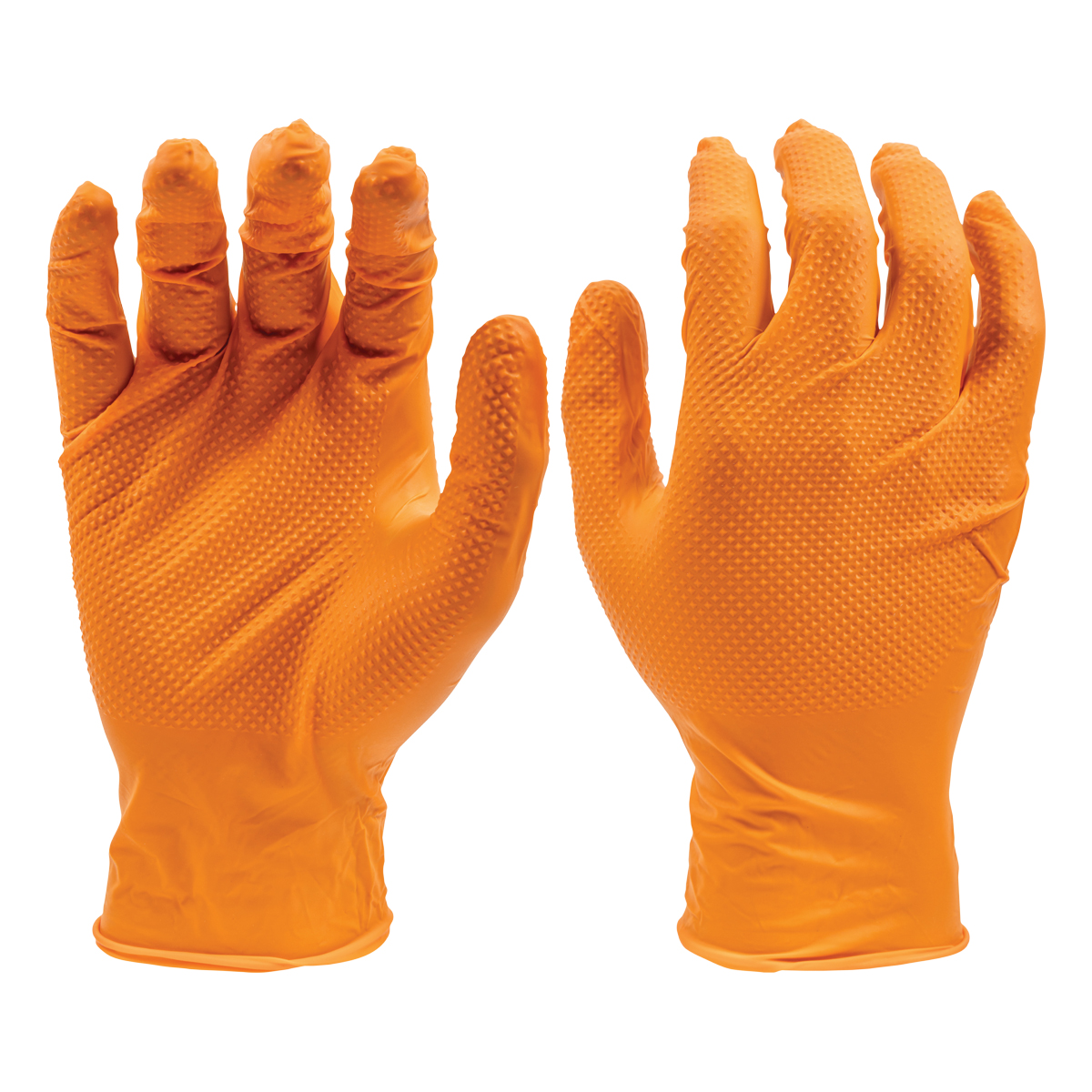 9 Mil Orange Textured Nitrile Gloves - X-Large - 100 Gloves - Kimball ...