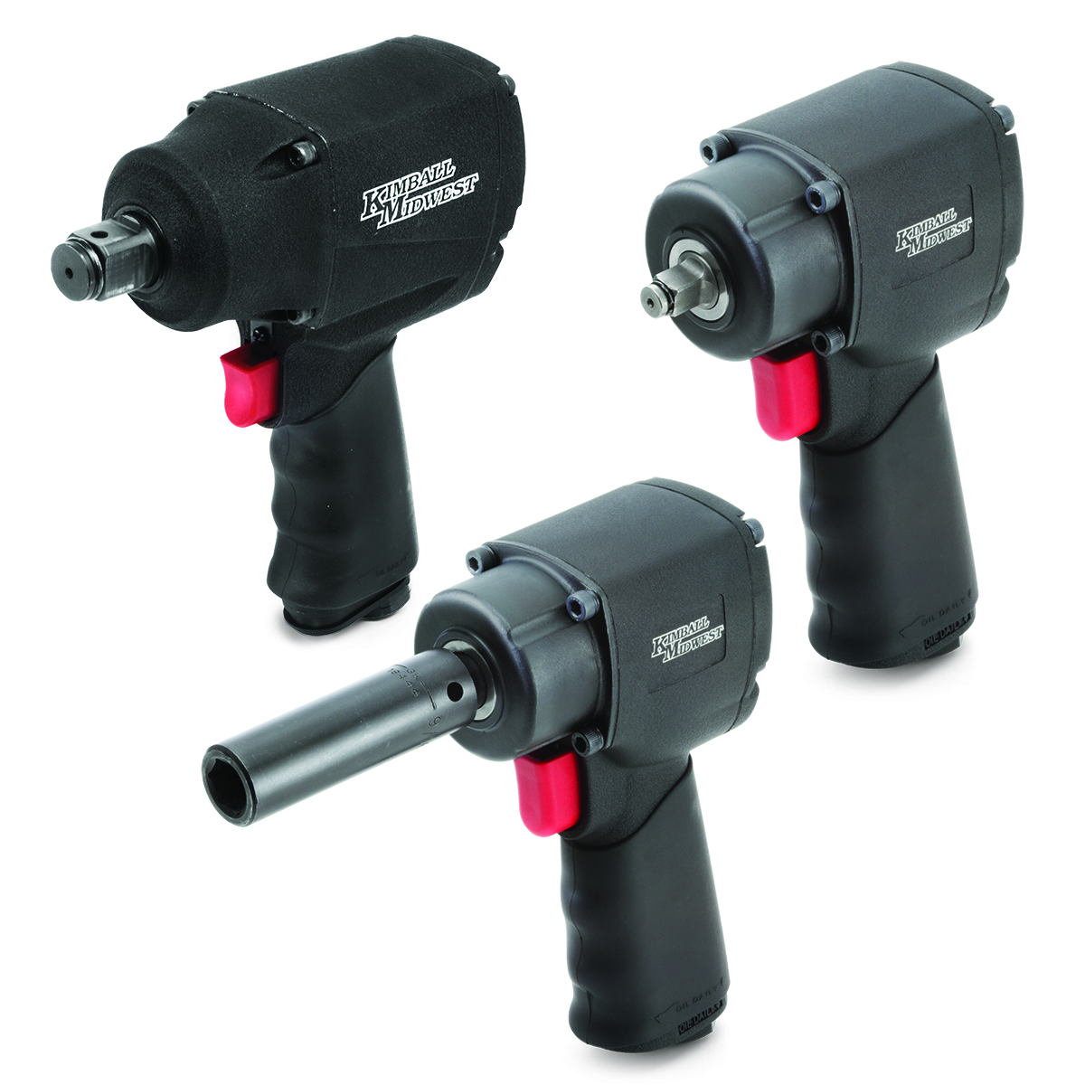 3 Piece (3/8", 1/2" & 3/4") Mini Impact Gun Assortment - Kimball Midwest