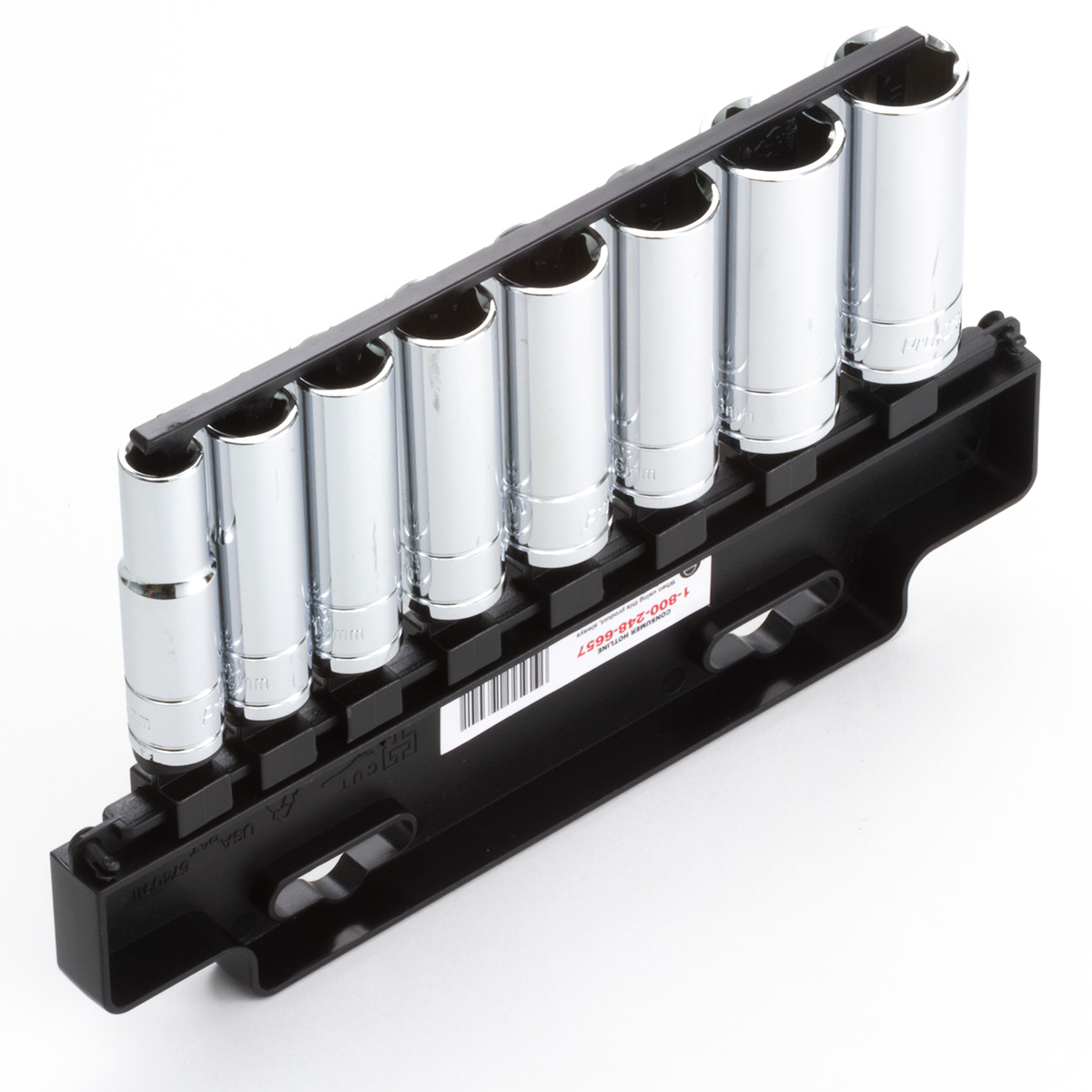 8 Pc. (M10 - M19) 3/8" Drive Metric Deep Socket Set - Kimball Midwest