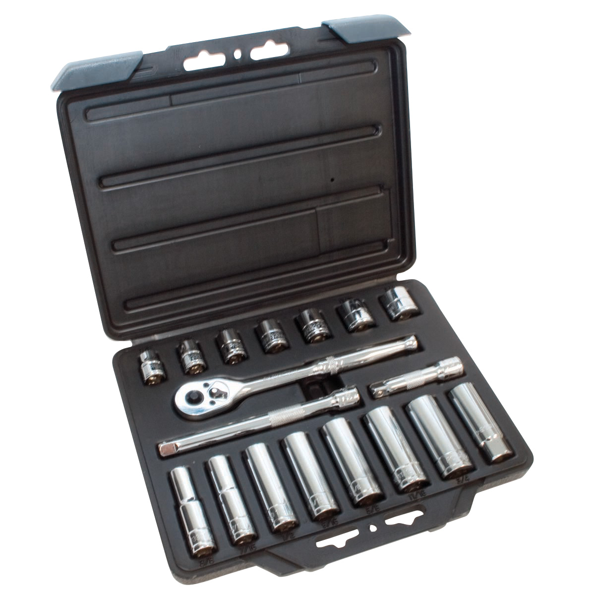 18 Piece (M10 - M18) 3/8" Drive Metric Master Socket Set - Kimball Midwest