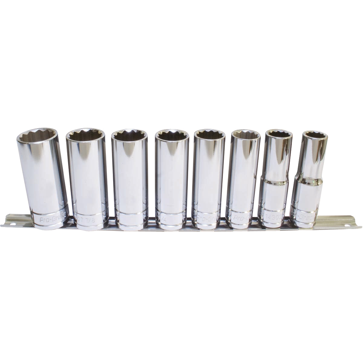 8 Piece (1/2" - 15/16") 1/2" Drive Deep Socket Set - Kimball Midwest