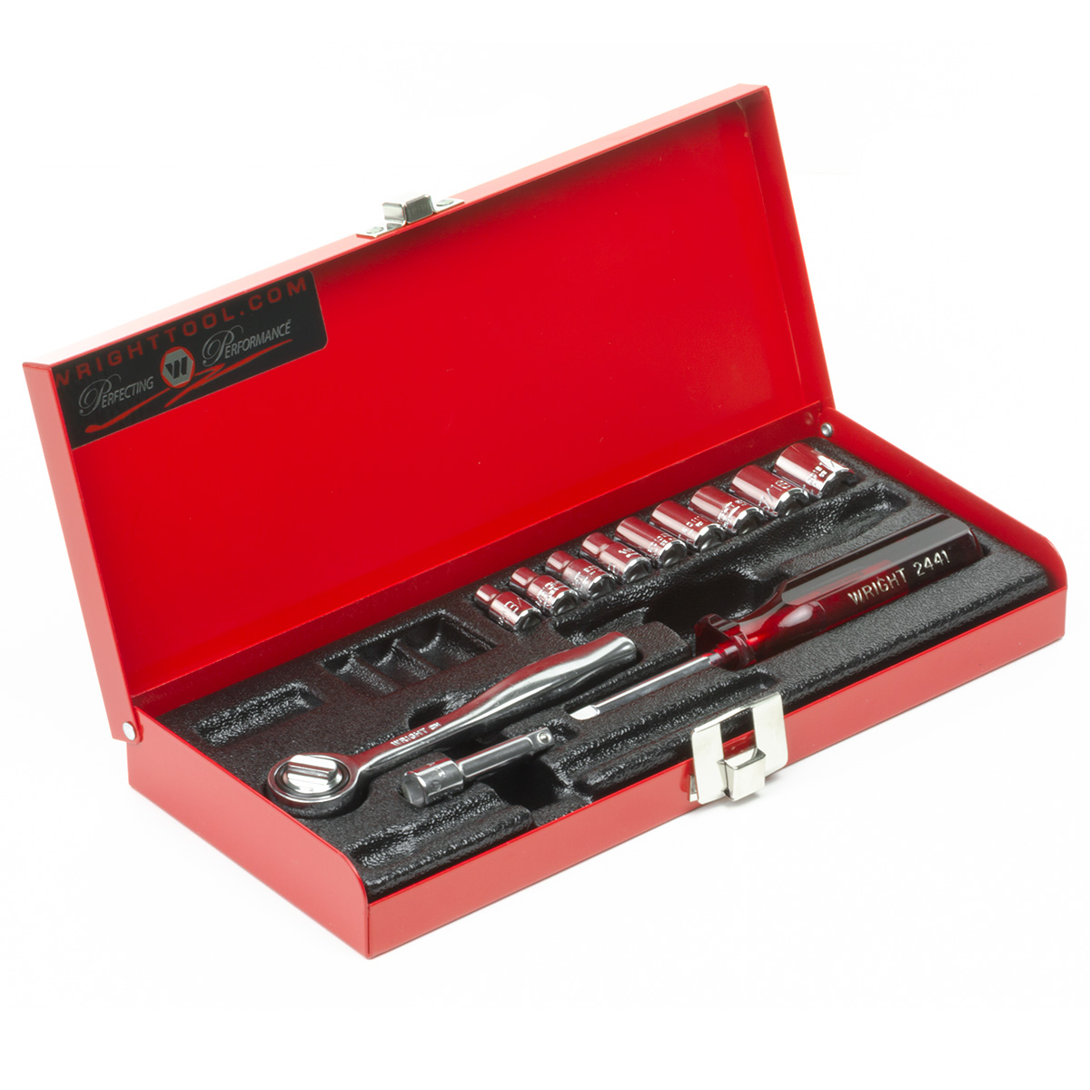 12 Piece (3/16" - 1/2") 1/4" Drive Socket Set - Kimball Midwest