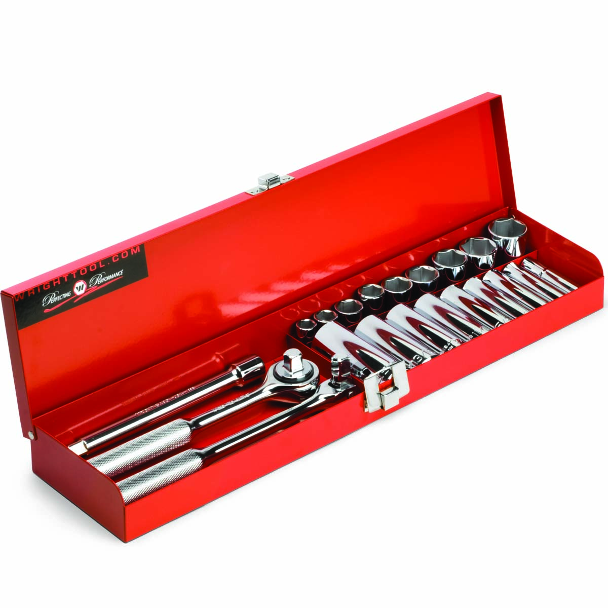 Wright Tool 21 Piece (3/8" - 7/8") 3/8" Drive Standard & Deep Socket ...