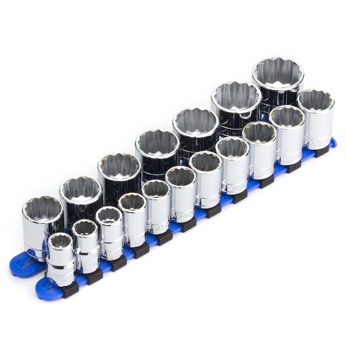 18 Piece (M12 - M32) 1/2" Drive Standard 12 Point Metric Socket Set ...