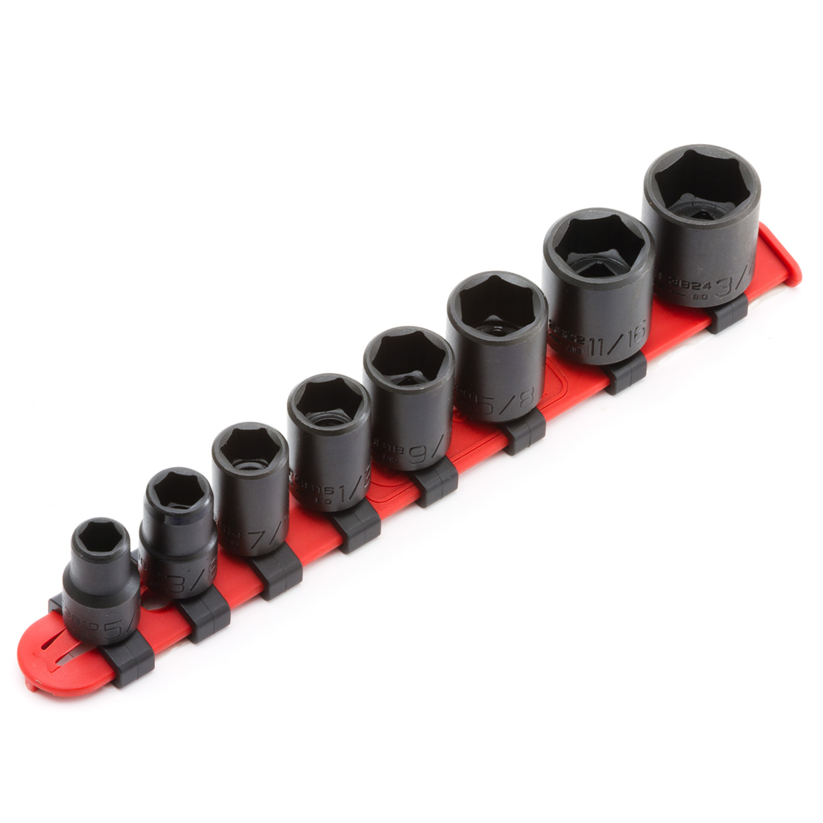 Wright Tool 8 Piece (5/16" - 3/4") 3/8" Standard 6 Point Impact Drive ...
