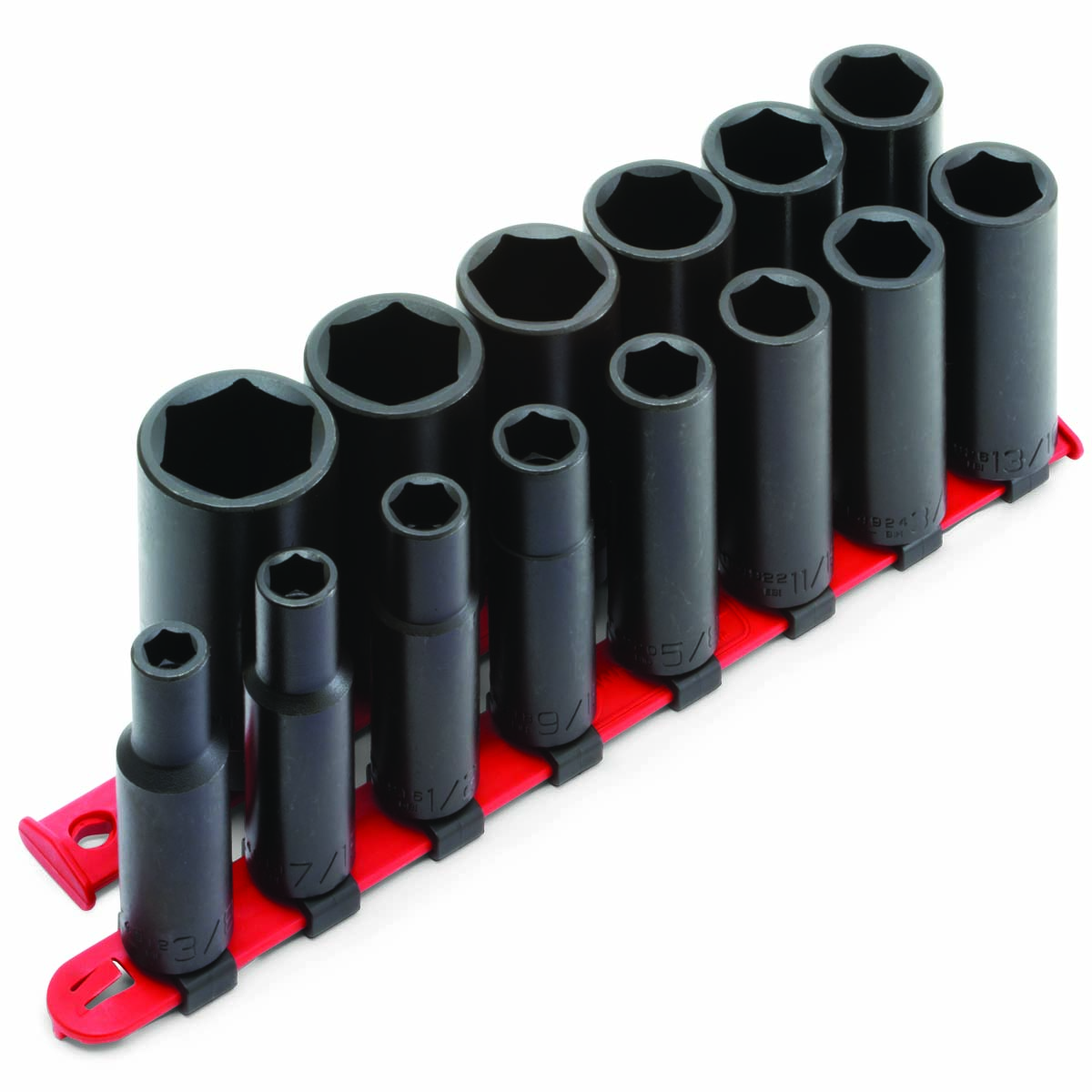 16 Piece (M10 - M27) 1/2" Deep 6 Point Metric Impact Drive Socket Set ...