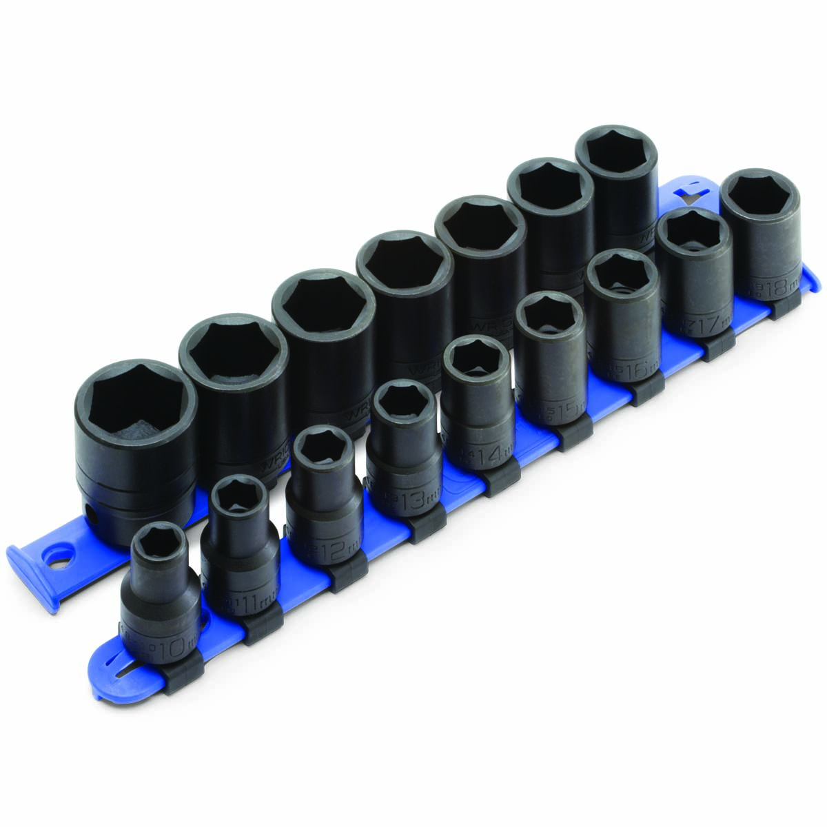 16 Piece (M10 - M27) 1/2" Standard 6 Point Impact Drive Metric Socket ...