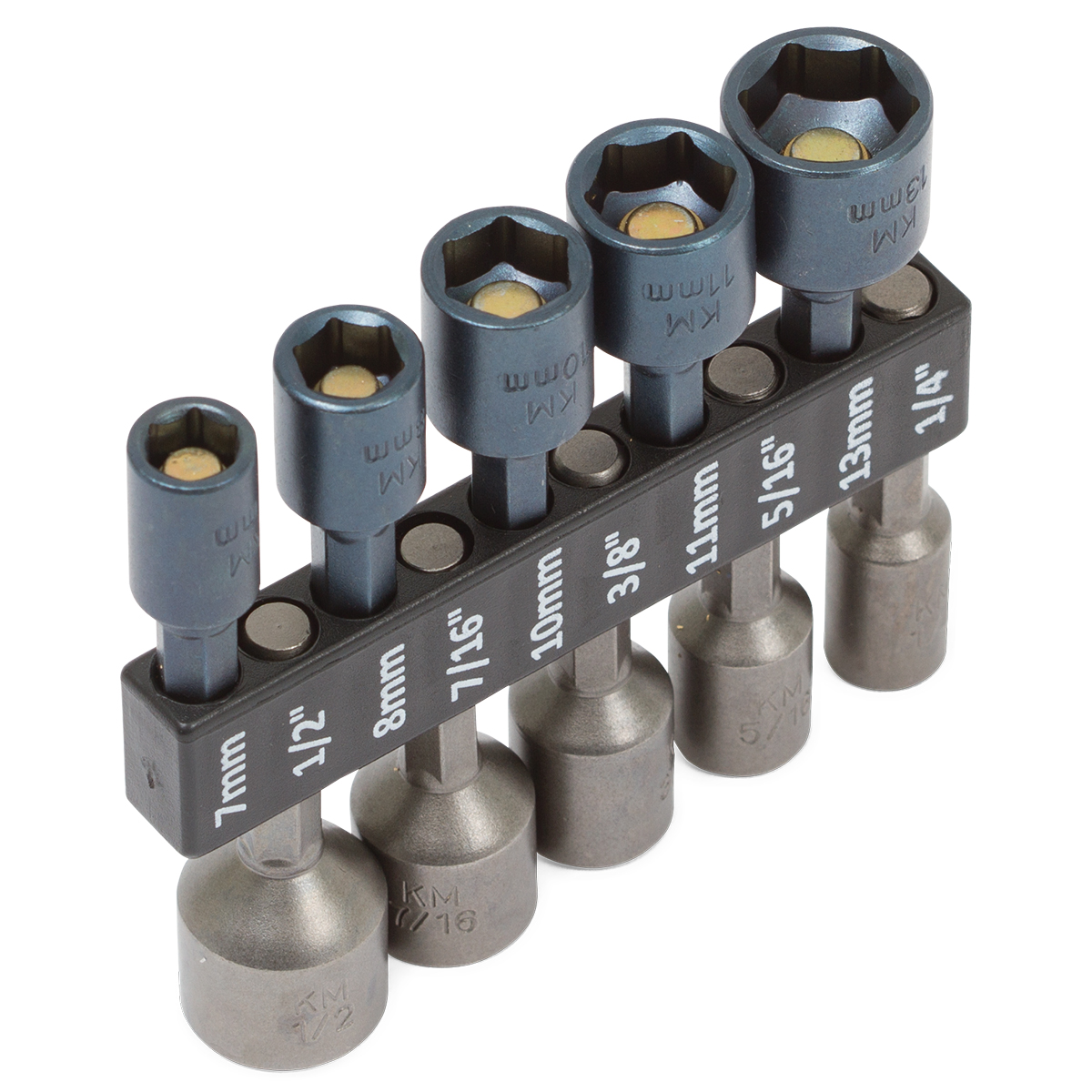 10 Piece (1/4" - 1/2" & M7 - M13) Magnetic Nut Driver Set - Kimball Midwest
