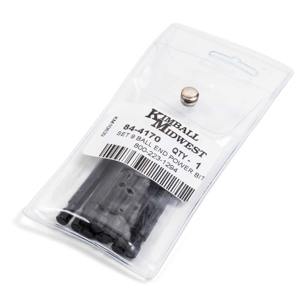 9 Piece Ball End Power Insert Bit SAE Set (5/64" - 1/4") - Kimball Midwest