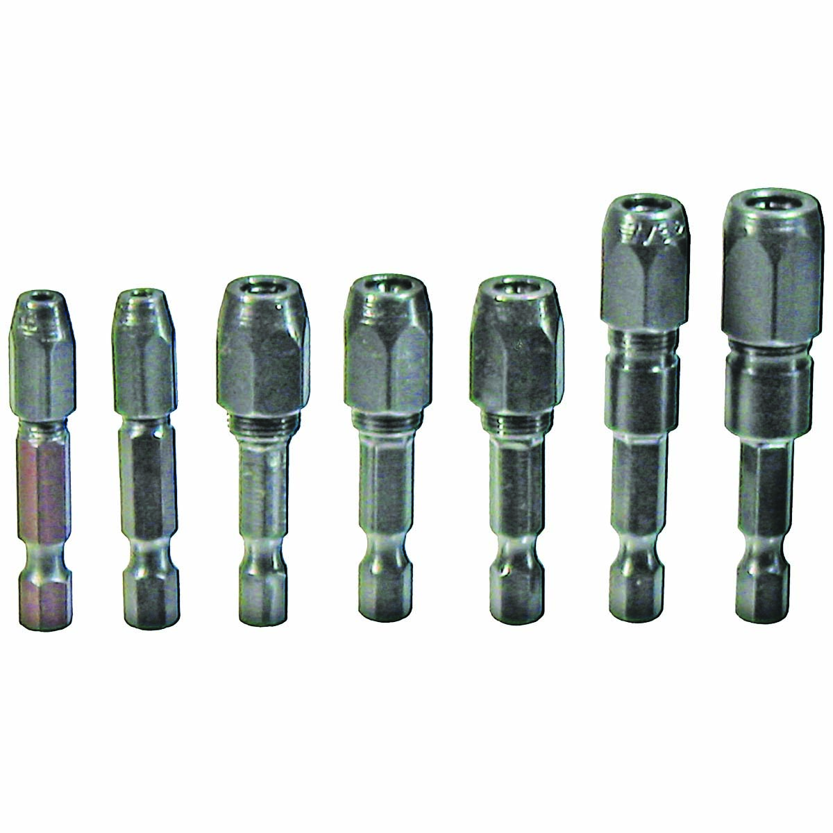 7 Piece (1/16" - 1/4") Drill Bit Adapter Set - Kimball Midwest