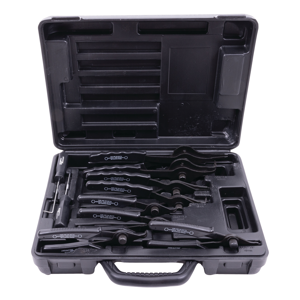 10 Piece Heavy-Duty Retaining Ring Pliers Set - Kimball Midwest