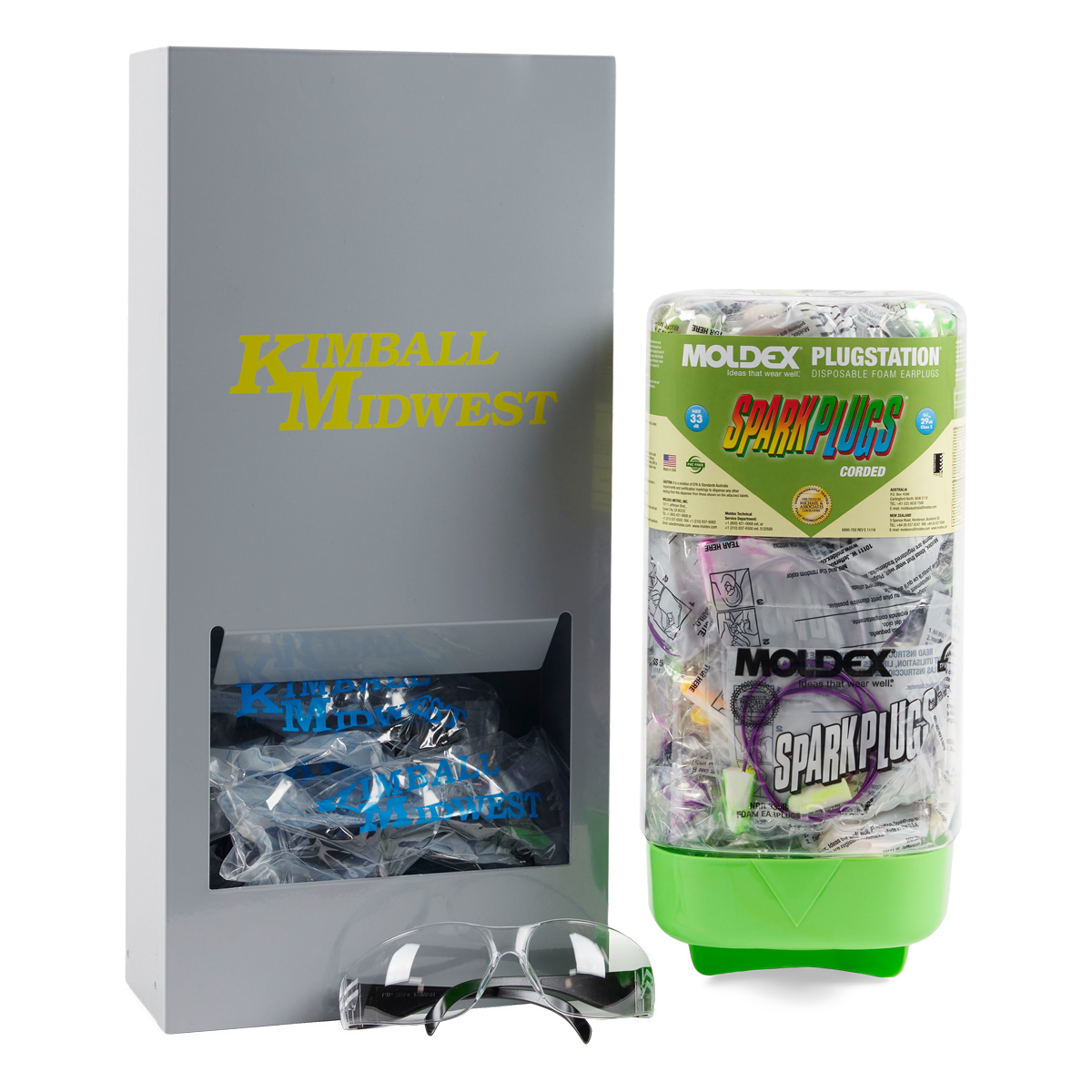 Standard Duty Ear Plugs & Safety Glasses Dispensing Bundle - Kimball ...