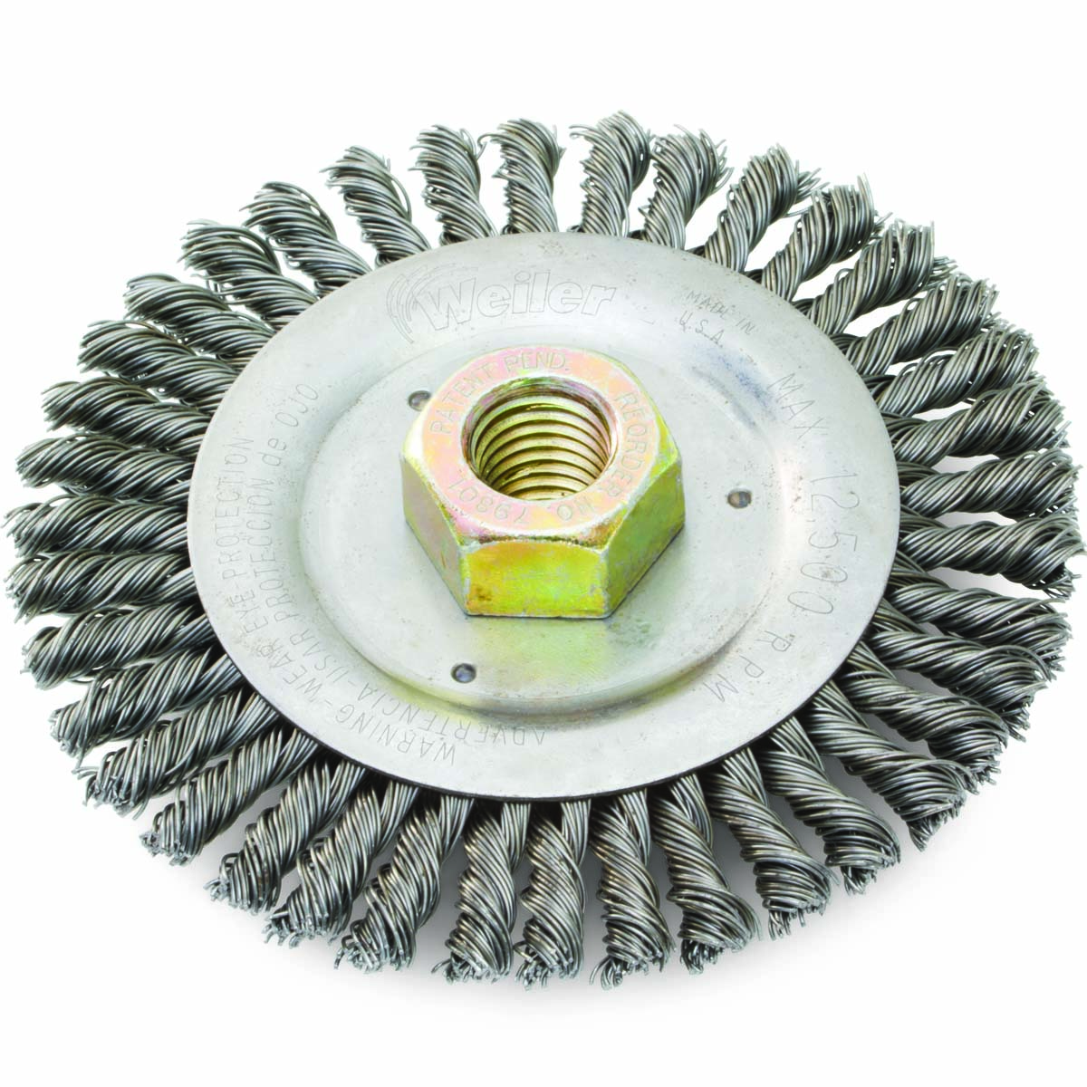 4-1/2" x 3/16" Reversible Flip-Wheel Twisted Knot Stringer Bead Steel ...