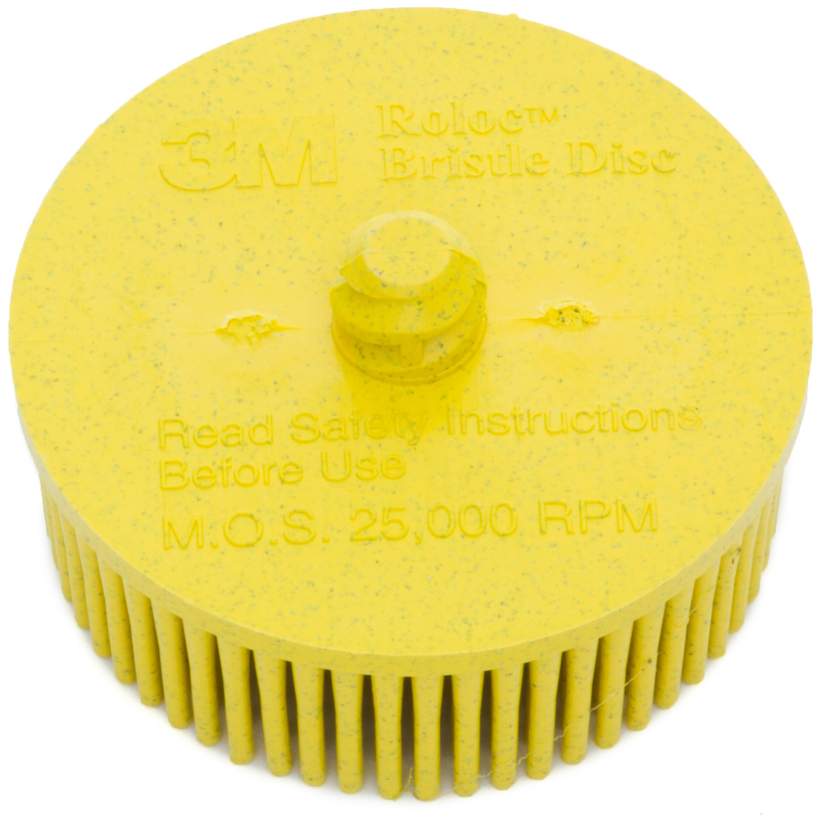 2" Medium 3M Scotch-Brite Yellow Abrasive Bristle Disc - Kimball Midwest