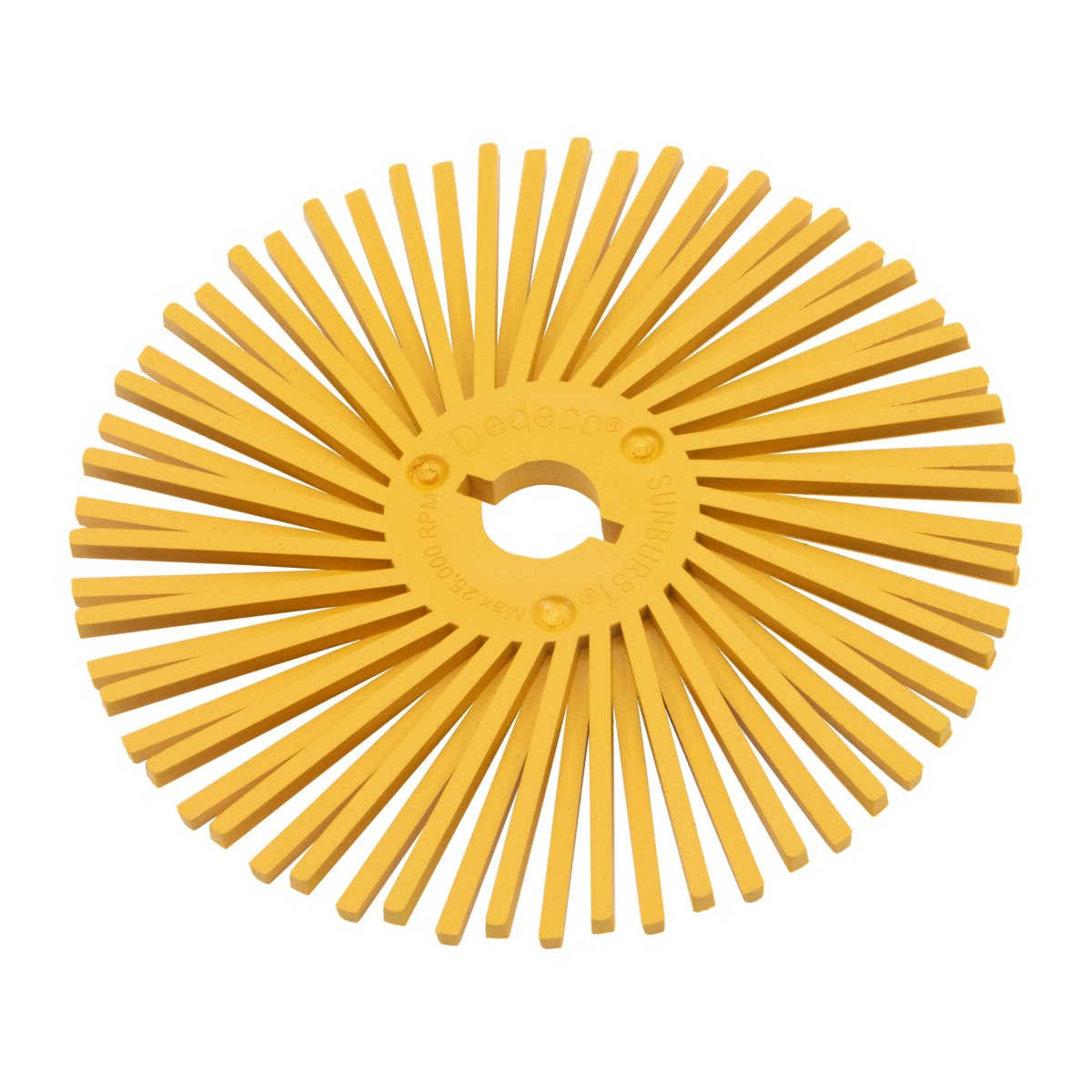 3" Medium Yellow Kim-Brite Radial Abrasive Brush - Kimball Midwest