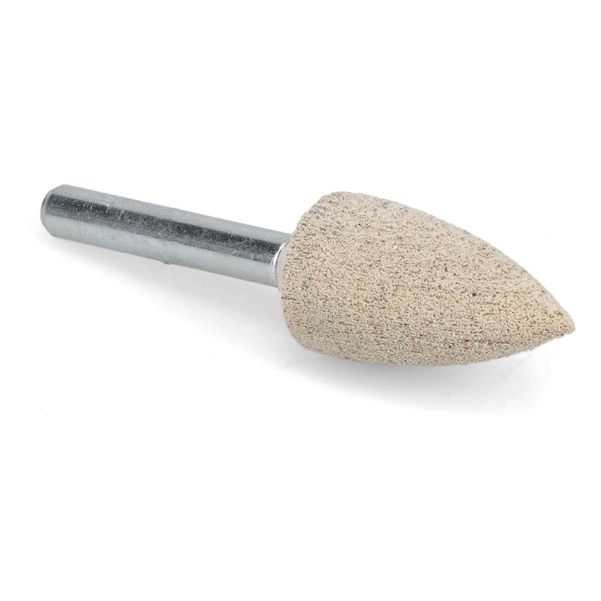 A11 7/8" x 1/4" 80 Grit Pointed Style Mounted Point Cotton Fiber ...