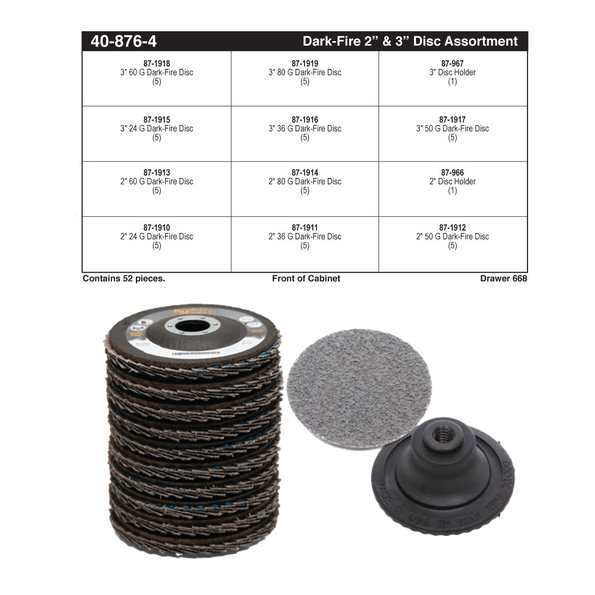 Dark-Fire™ Abrasive Disc and Flap Disc Bundle - Kimball Midwest