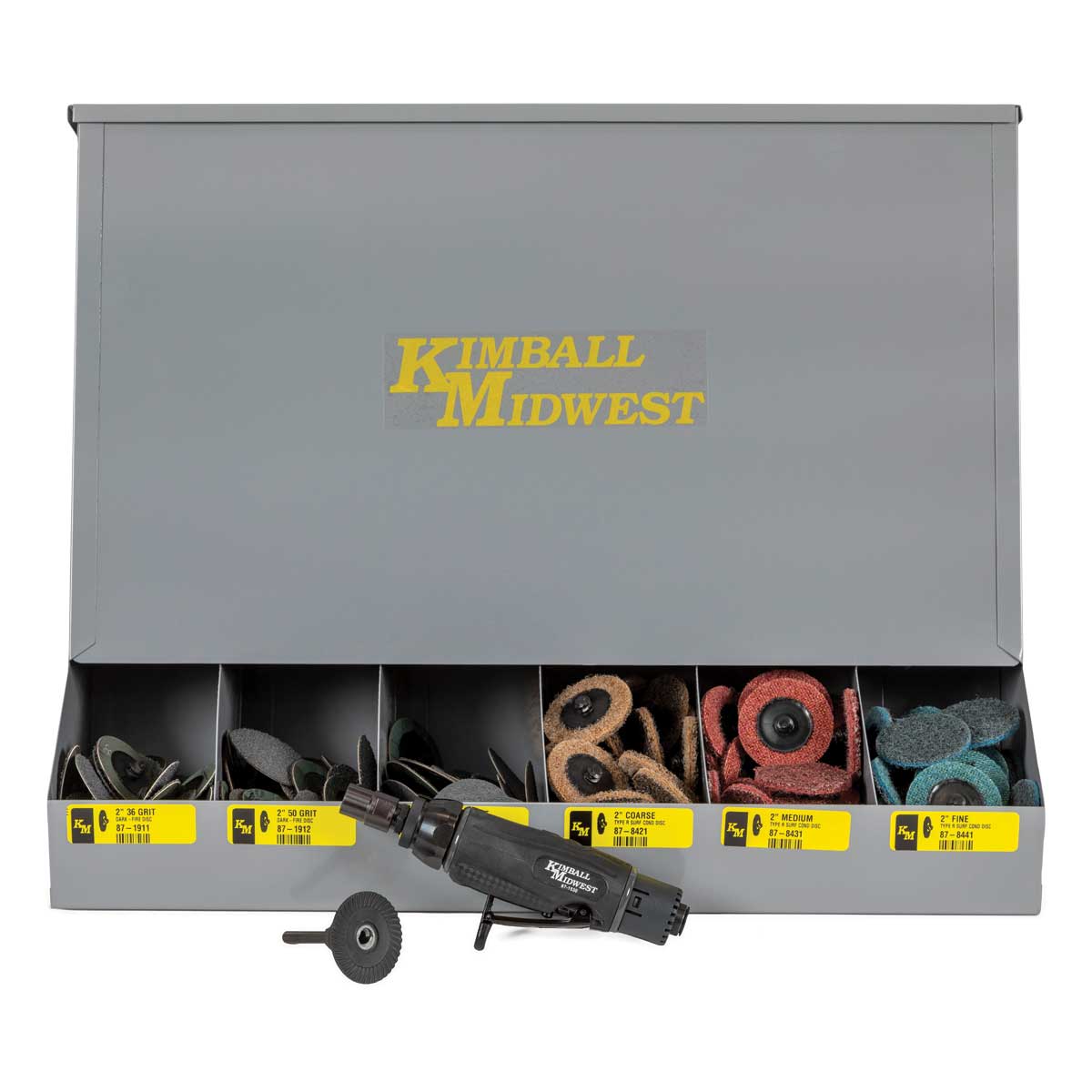 1/4" Die Grinder with Type R Grinding Discs Bundle - Kimball Midwest