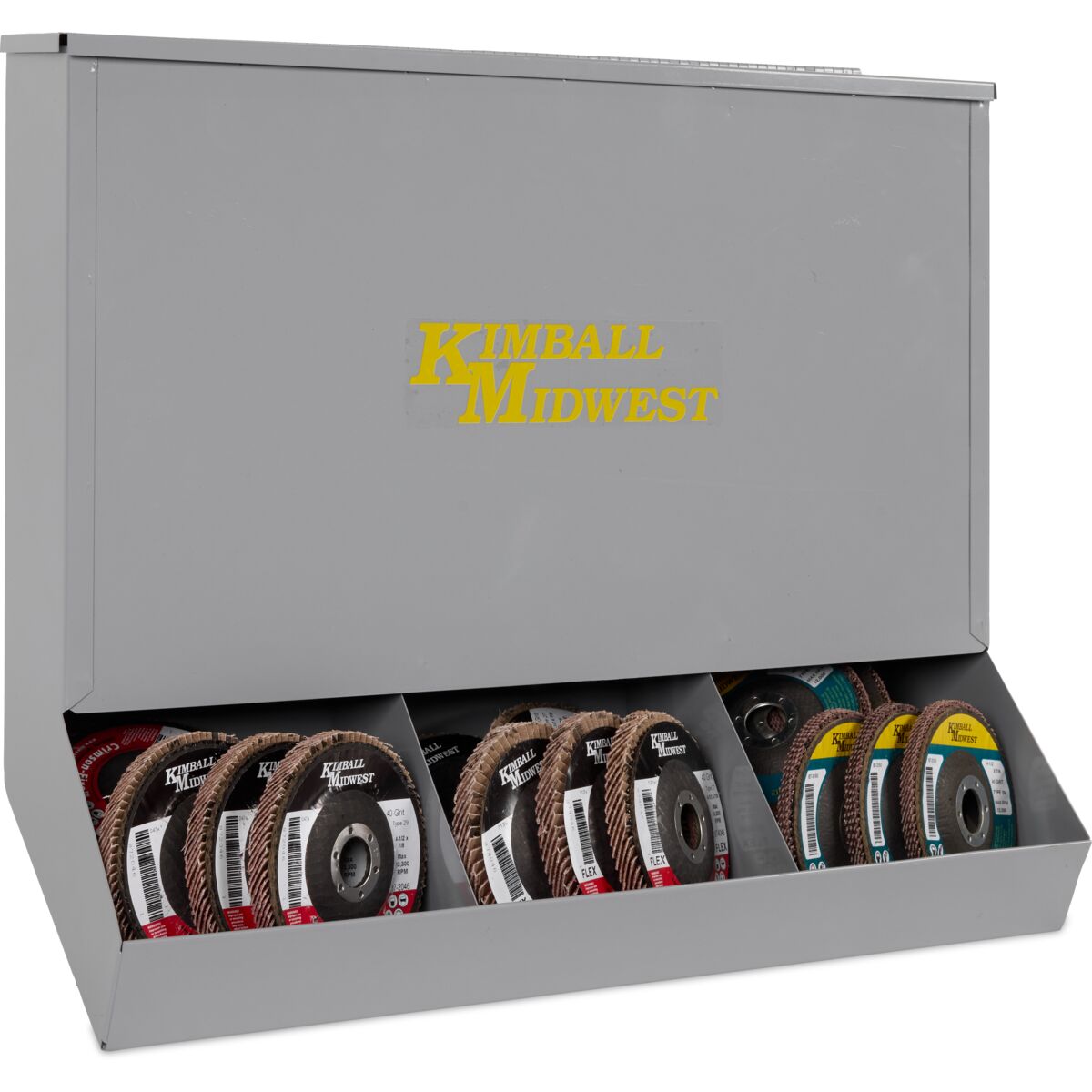 4-1/2" Flap Disc & Gravity Feed Dispenser Bundle - Kimball Midwest