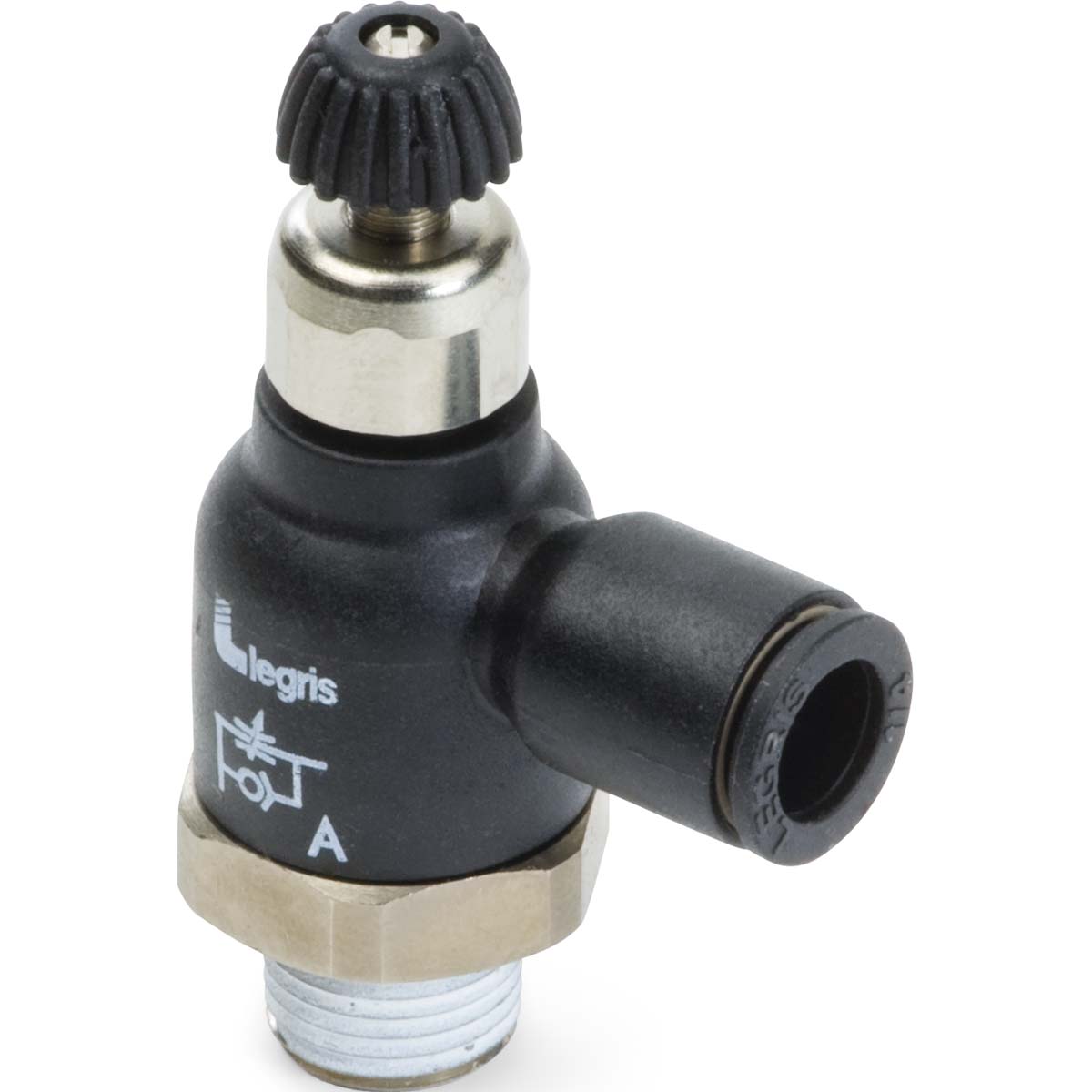 3/8" x 3/8" Legris Compact Meter Out Flow Control - Kimball Midwest