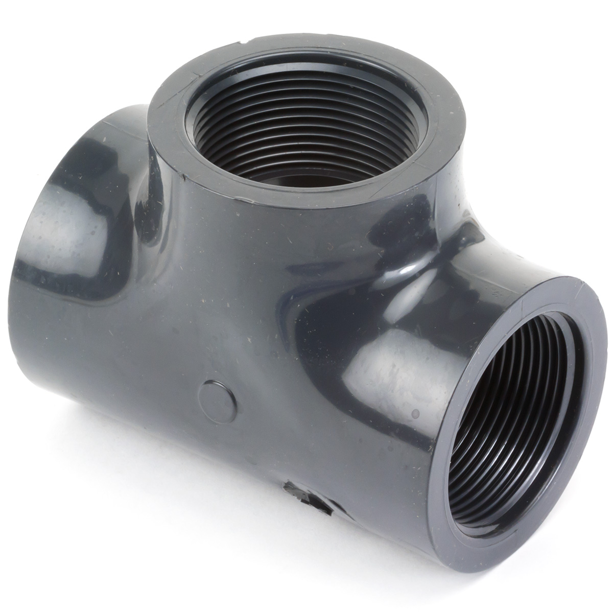 3/4" Schedule 80 PVC Threaded Tee - Kimball Midwest