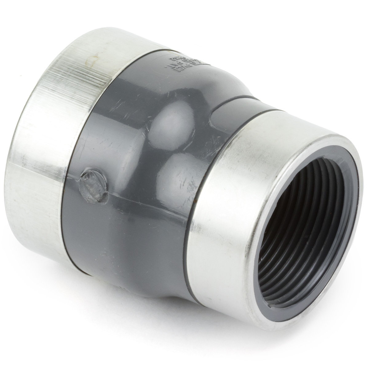 1" x 3/4" Schedule 80 PVC Threaded Reducing Coupling - Kimball Midwest