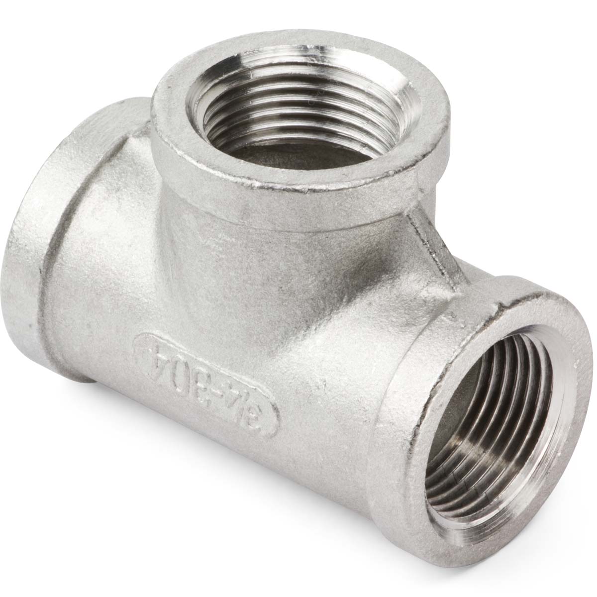 1-1/4" Class 150 316 Stainless Steel Pipe Tee - Kimball Midwest