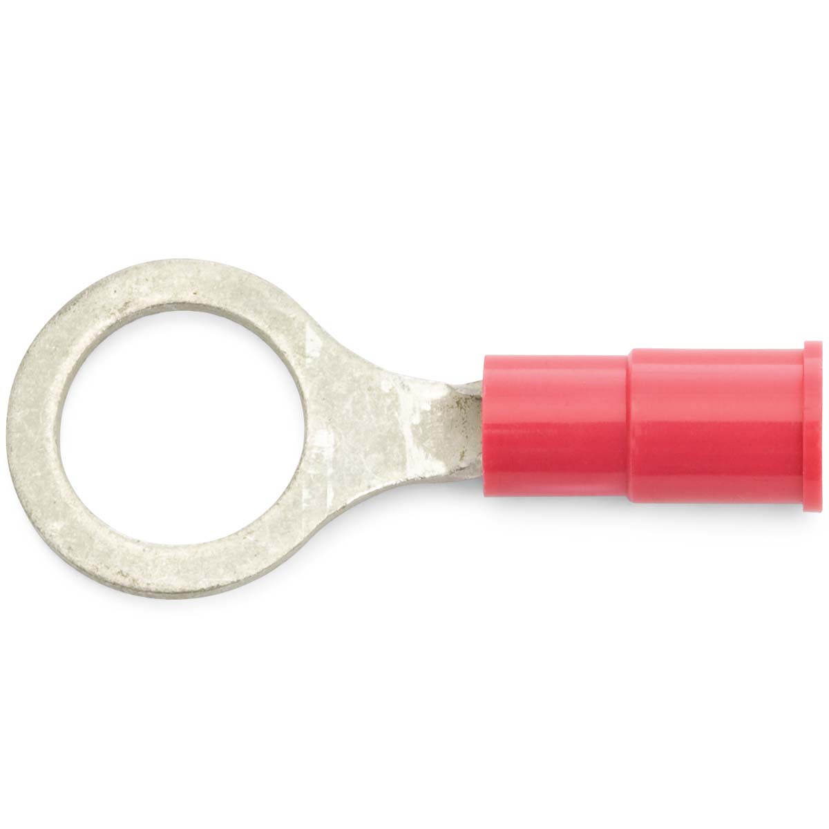 22 - 18 AWG Red Vinyl Insulated Solderless (1/4" - 5/16") Ring Terminal ...