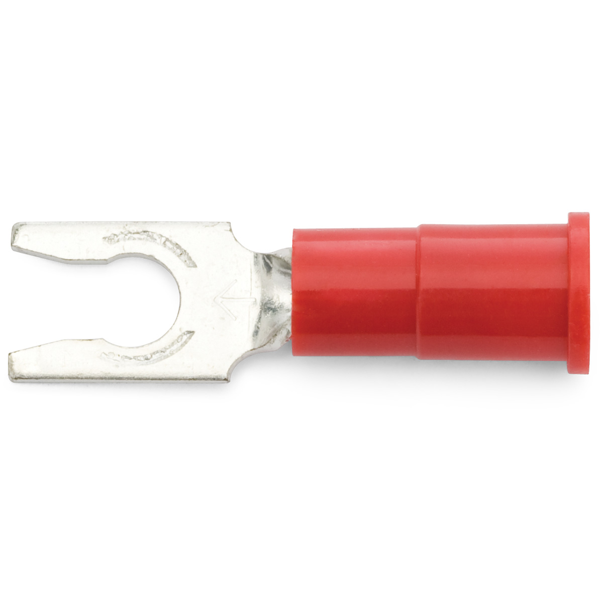 22 - 18 AWG Rred Vinyl Insulated Solderless (#6) Snap Spade Terminal ...