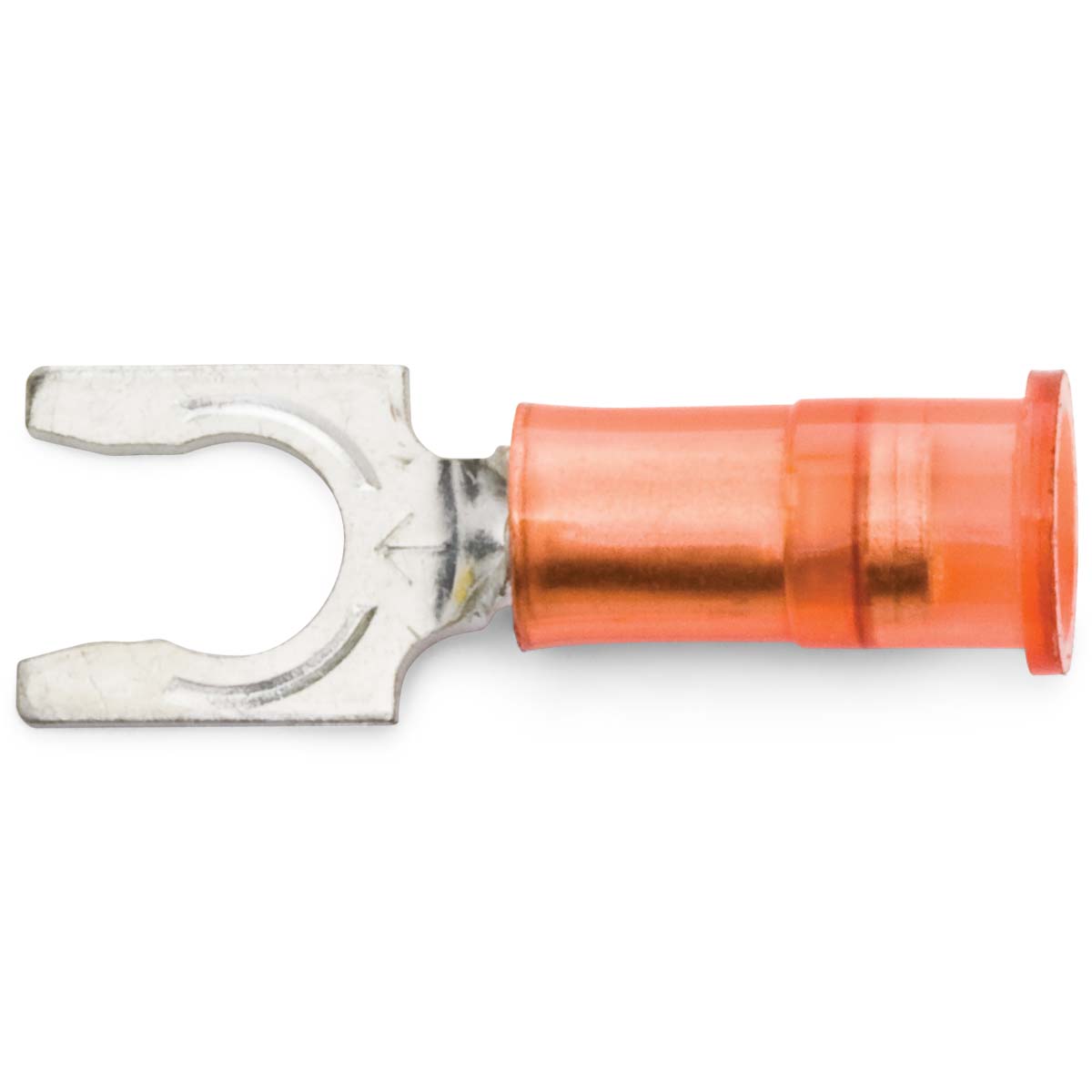 22 - 18 AWG Red Nylon Insulated Enduralon™ Snap (#10) Spade Terminal ...