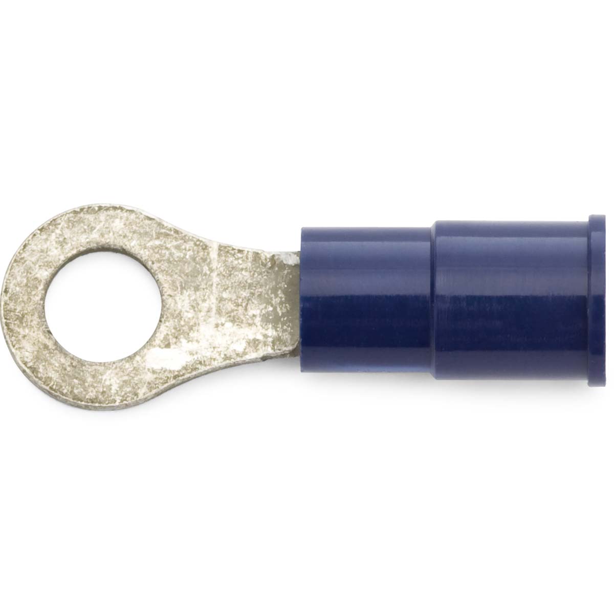 16 - 14 AWG Blue Vinyl Insulated Solderless (#6 - #8) Ring Terminal ...