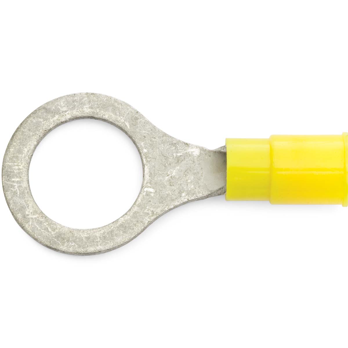 12 - 10 AWG Yellow Vinyl Insulated Solderless (7/16" - 1/2") Ring ...