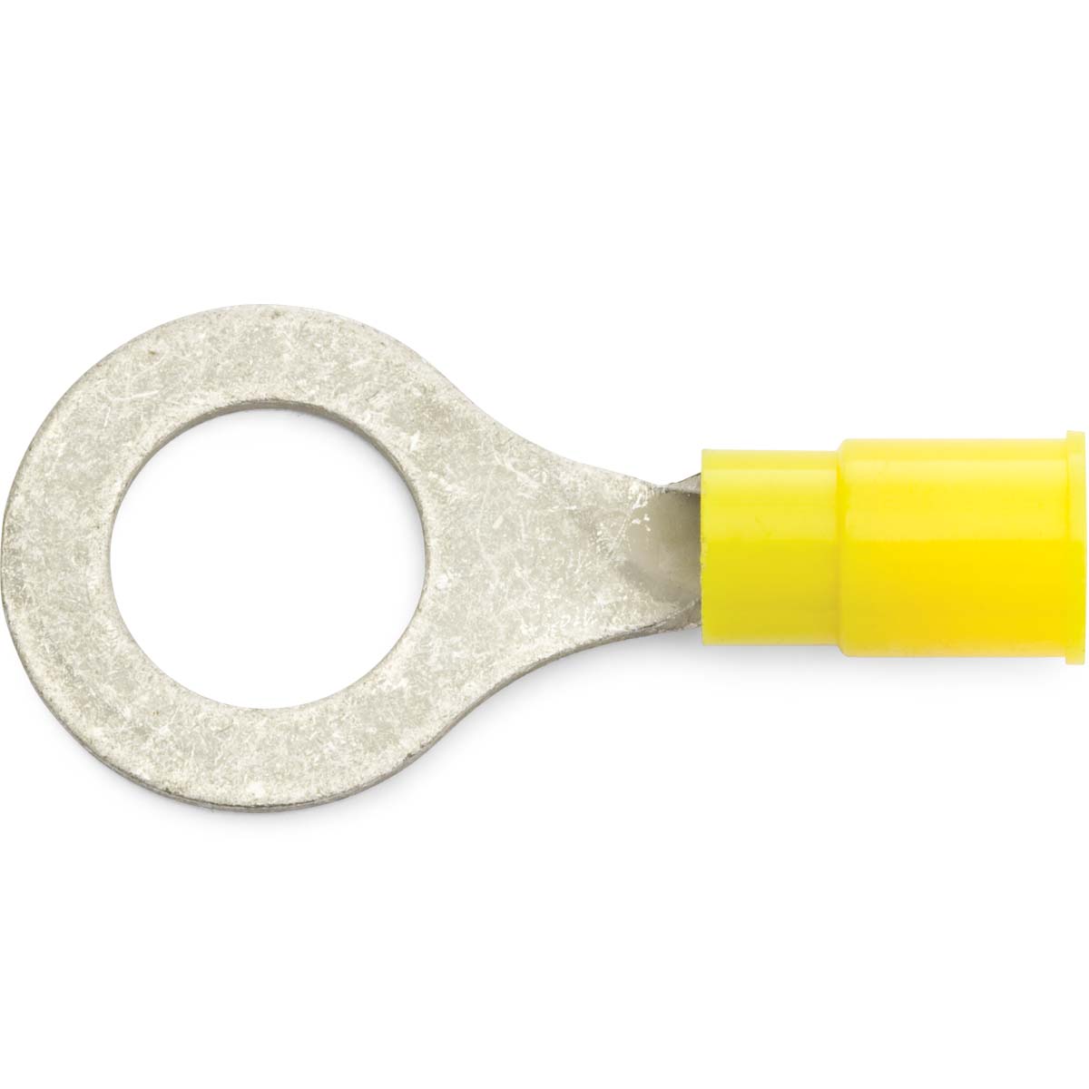 12 - 10 AWG Yellow Vinyl Insulated Solderless (3/8" - 7/16") Ring ...