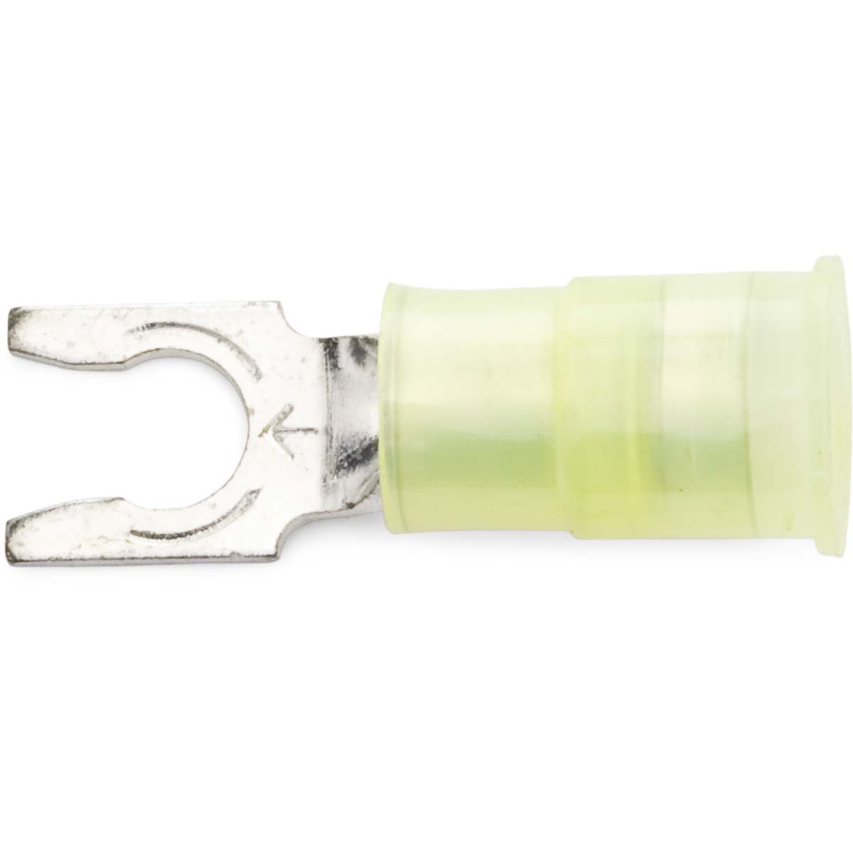 12 - 10 AWG Yellow Nylon Insulated Enduralon™ (#10) Snap Spade Terminal ...