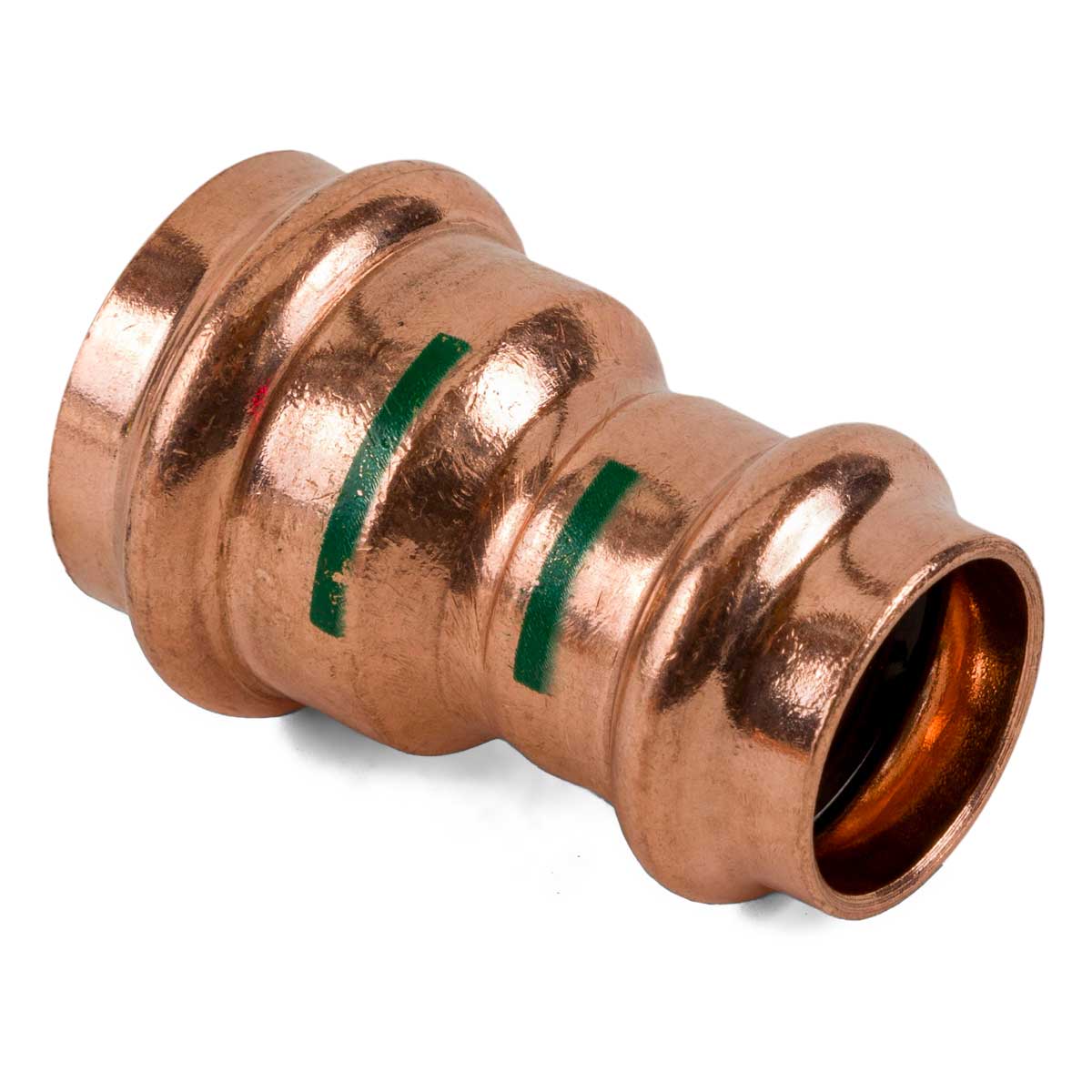 1" x 3/4" Copper Press Fitting Reducing Coupling - Kimball Midwest