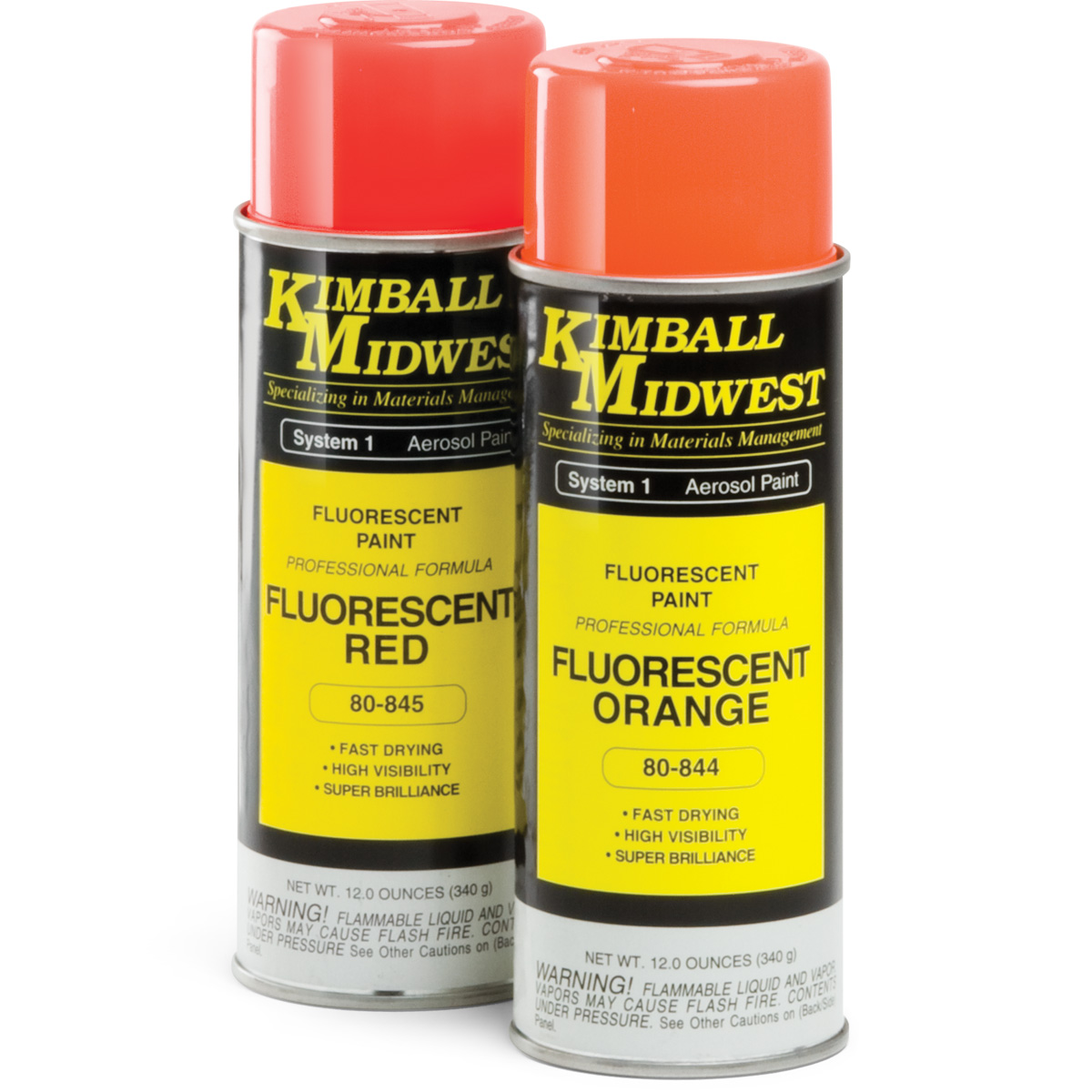 Fluorescent Red Paint - 16 oz. Can - Kimball Midwest