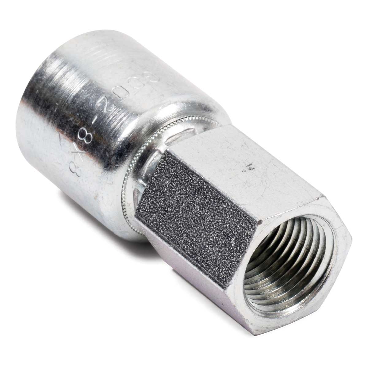 1/4" x 1/8" Female Pipe Rigid Hose End - Grip-Crimp Series - Kimball ...