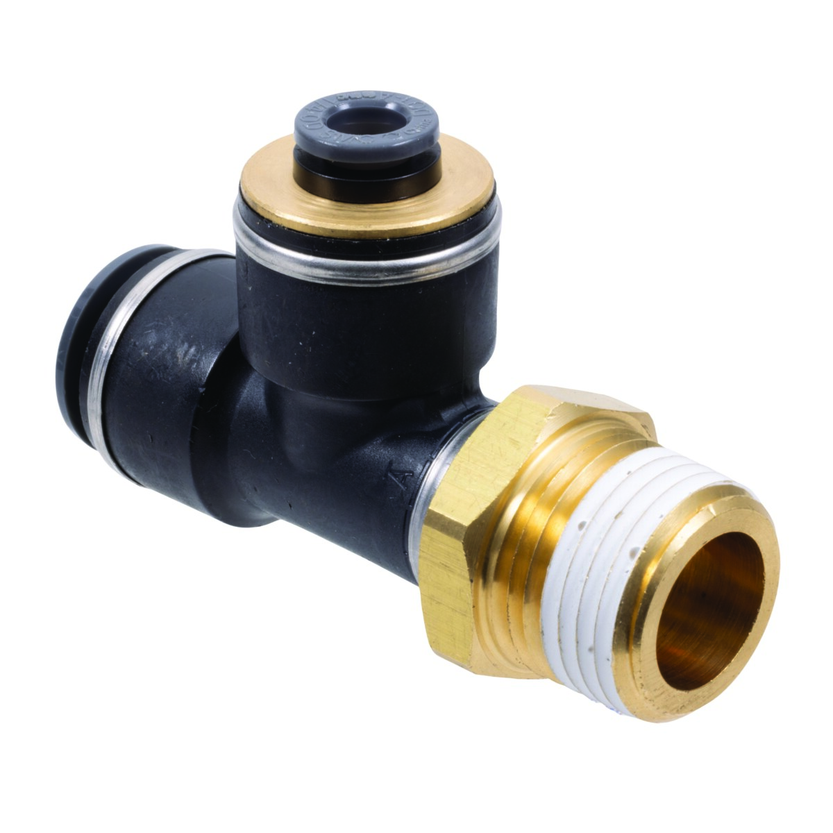 3/8" x 1/4" x 3/8" Kimposite DOT Male Run Tree Swivel - Kimball Midwest