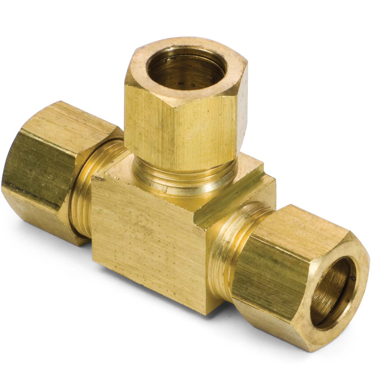 3/8 Lead-Free Brass Compression Union Tee - 2 Pack - Kimball Midwest