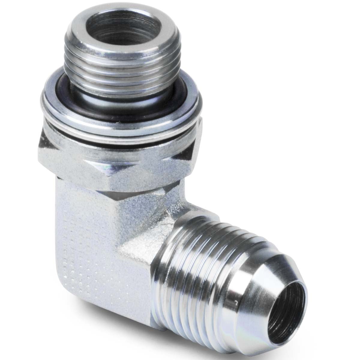 1/2" x M18 Male SAE JIC 37° to Male Metric Straight Thread 90° Elbow ...