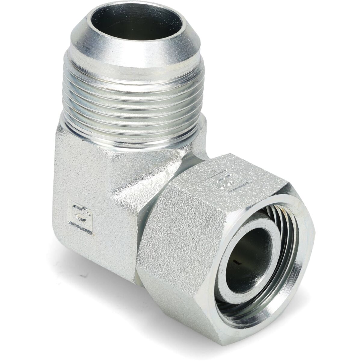 M30 x 1/2" Female Metric Light to Male JIC 37° 90° Elbow - Kimball Midwest